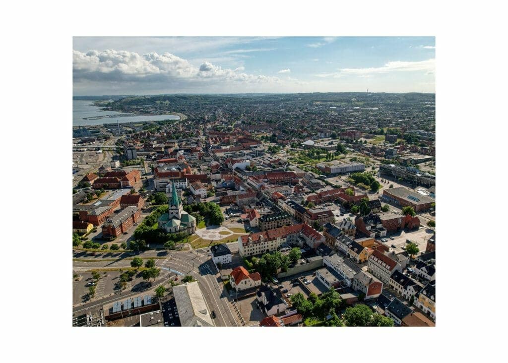 Frederikshavn – Plakat – Unikt luftfoto fra CityPoster.dk