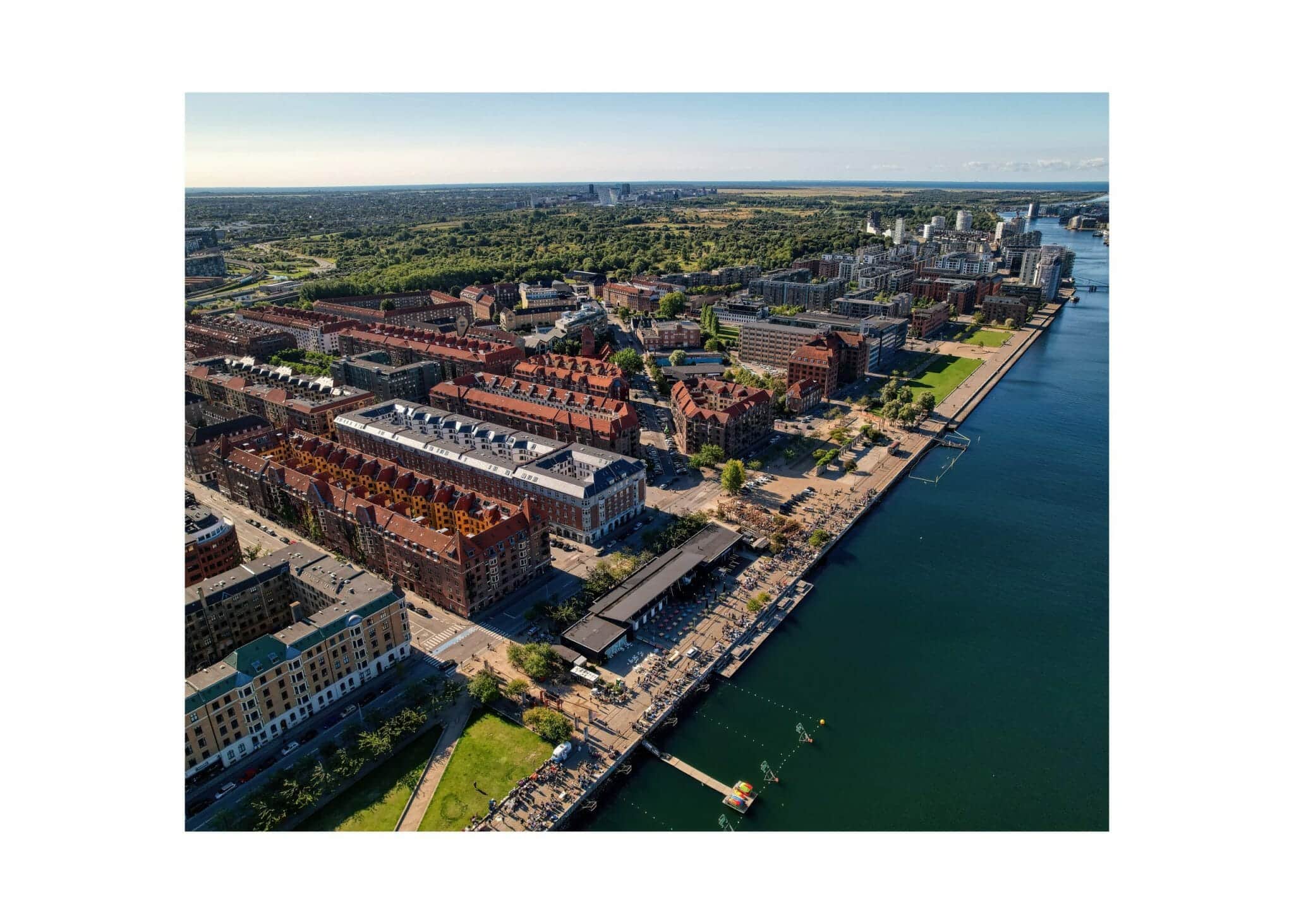Islands Brygge – Plakat – Unikt luftfoto fra CityPoster.dk