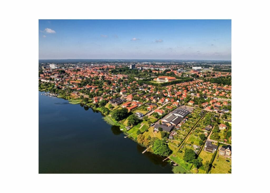 Viborg – Plakat – Unikt luftfoto fra CityPoster.dk